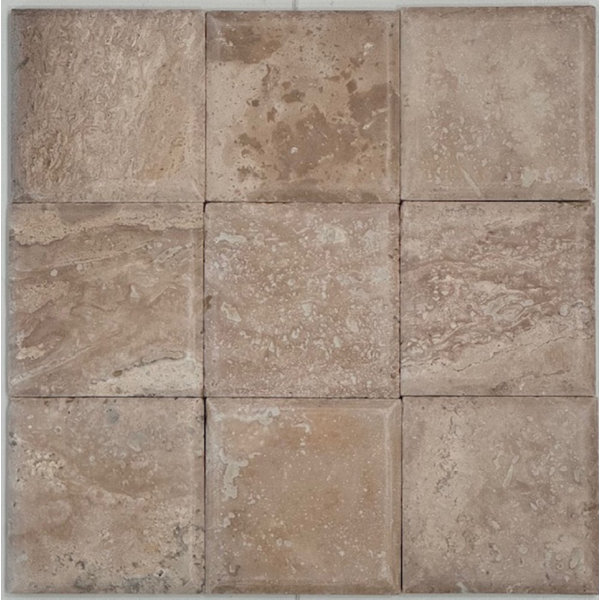 The Tile Square 4" x 4" Travertine Wall & Floor Tile | Wayfair