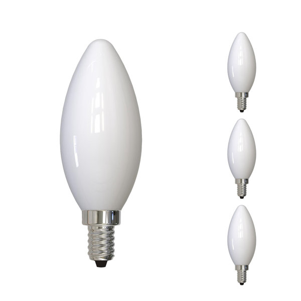 Bulbrite Industries 6.5 Watt Dimmable B11 Light Bulb With Milky Glass ...
