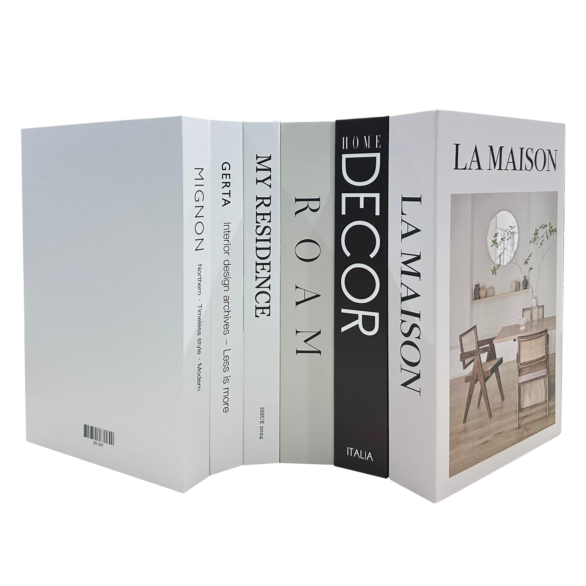 Latitude Run® 6-Piece Faux Book Set - Neutral-Tone Decorative Books for ...