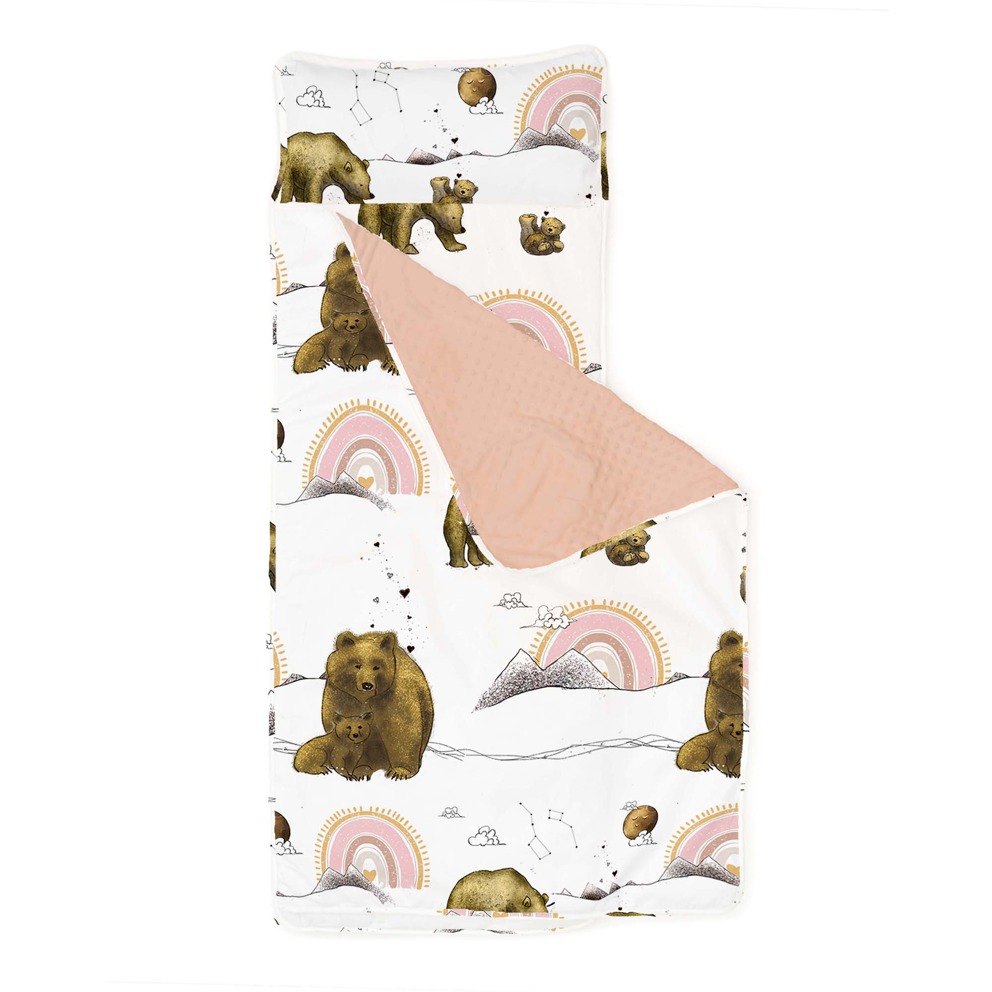 Jumpoff Jo 53" Toddler Nap Mat - Rainbow Bears | Wayfair