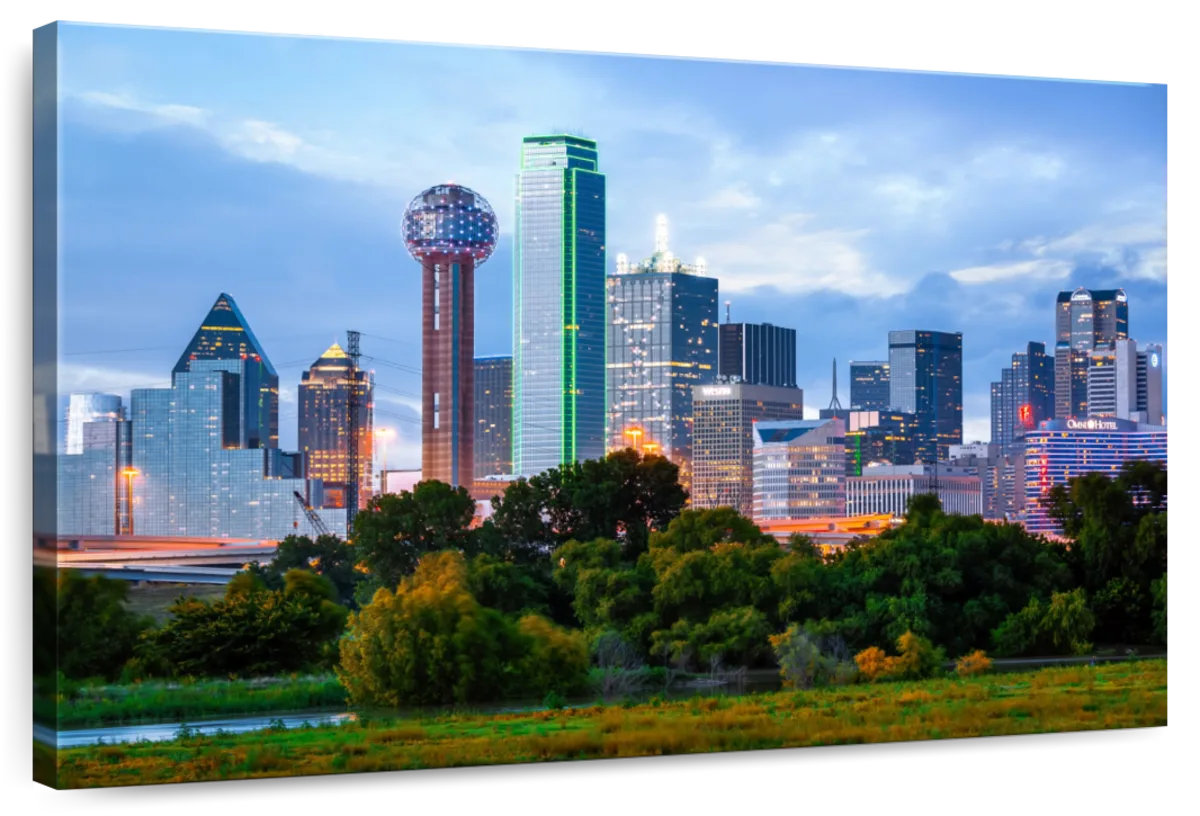 Ebern Designs Sireci Iconic Downtown Dallas Skyline | Wayfair