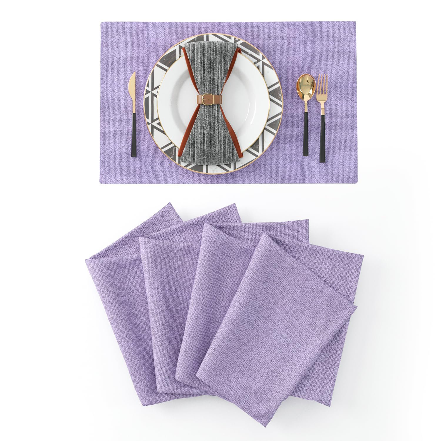 OUMIKEJI 4 Piece Soft Caddice Decorative Place Mats Heat Resistant ...