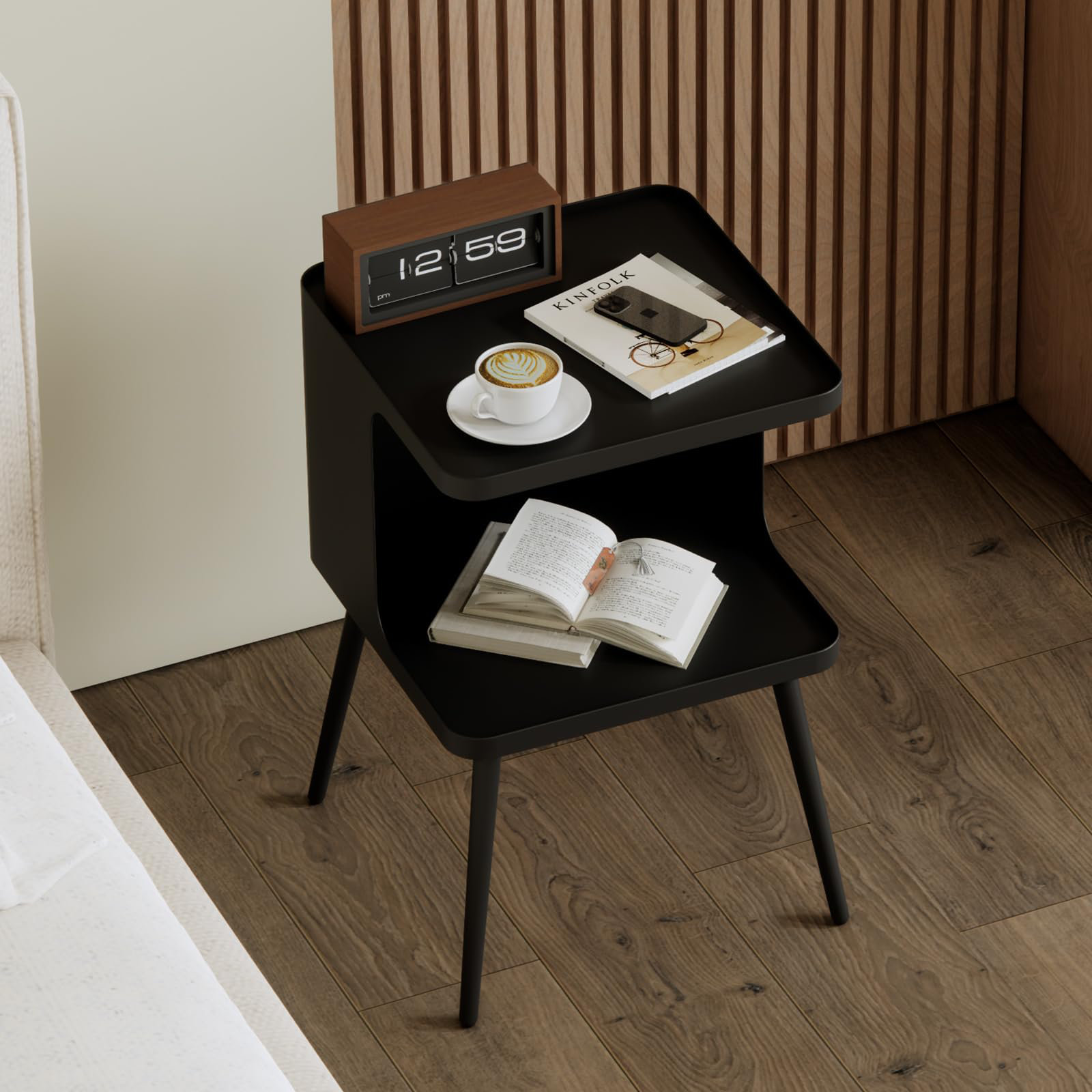 Corrigan Studio® Side Table,Modern End Table,Small Metal Nightstand ...