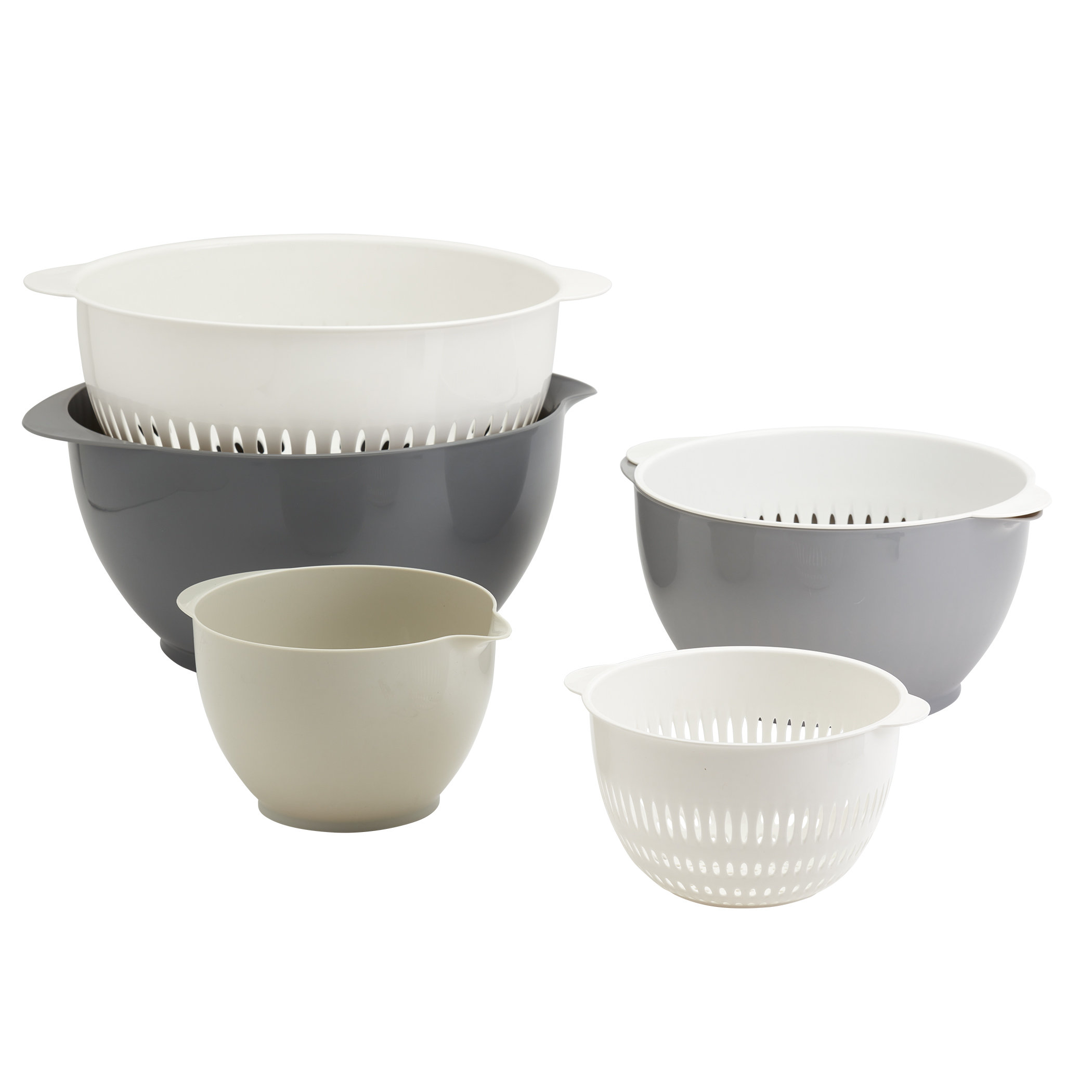 Basic Essentials Mixing Bowls with Colanders Set | Wayfair