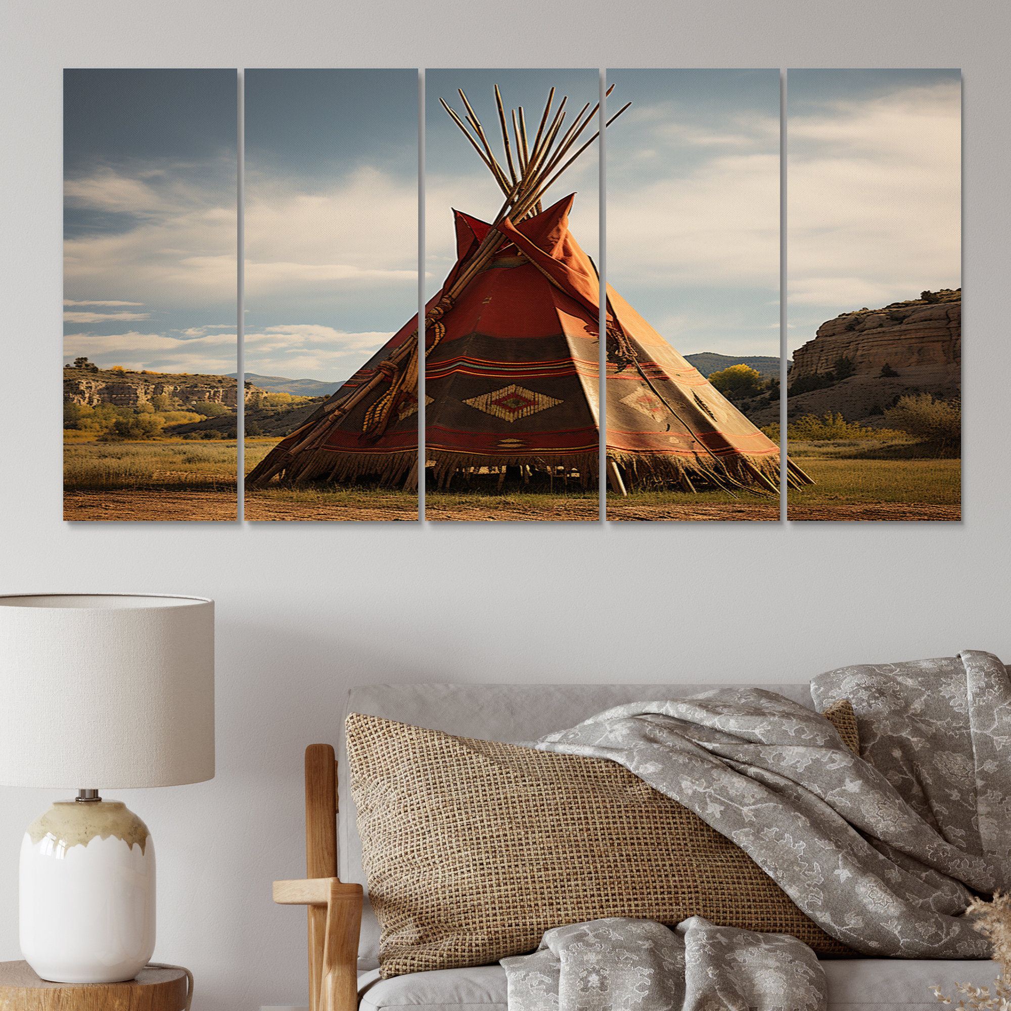 Millwood Pines Coral Native Tipi Shadows Of Heritage - Native American ...