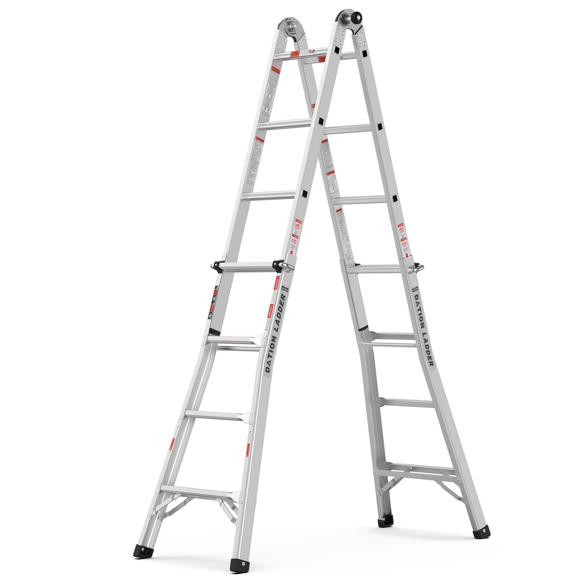 WFX Utility™ Dowding 4 - Step Aluminum Folding Multi-Position Ladder ...