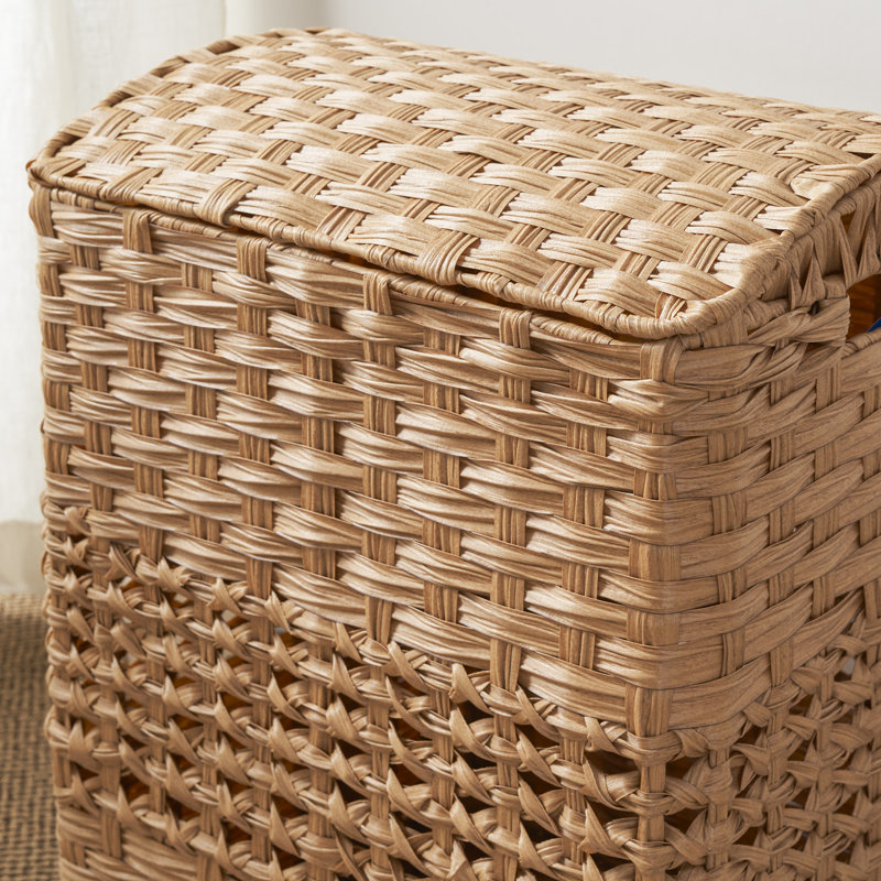 Bay Isle Home™ Apostle Rectangular Woven Resin Wicker Laundry Hamper ...