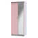 17 Stories Taetum 2 Door Mirrored Robe in Kobe Pink & White (Ready ...