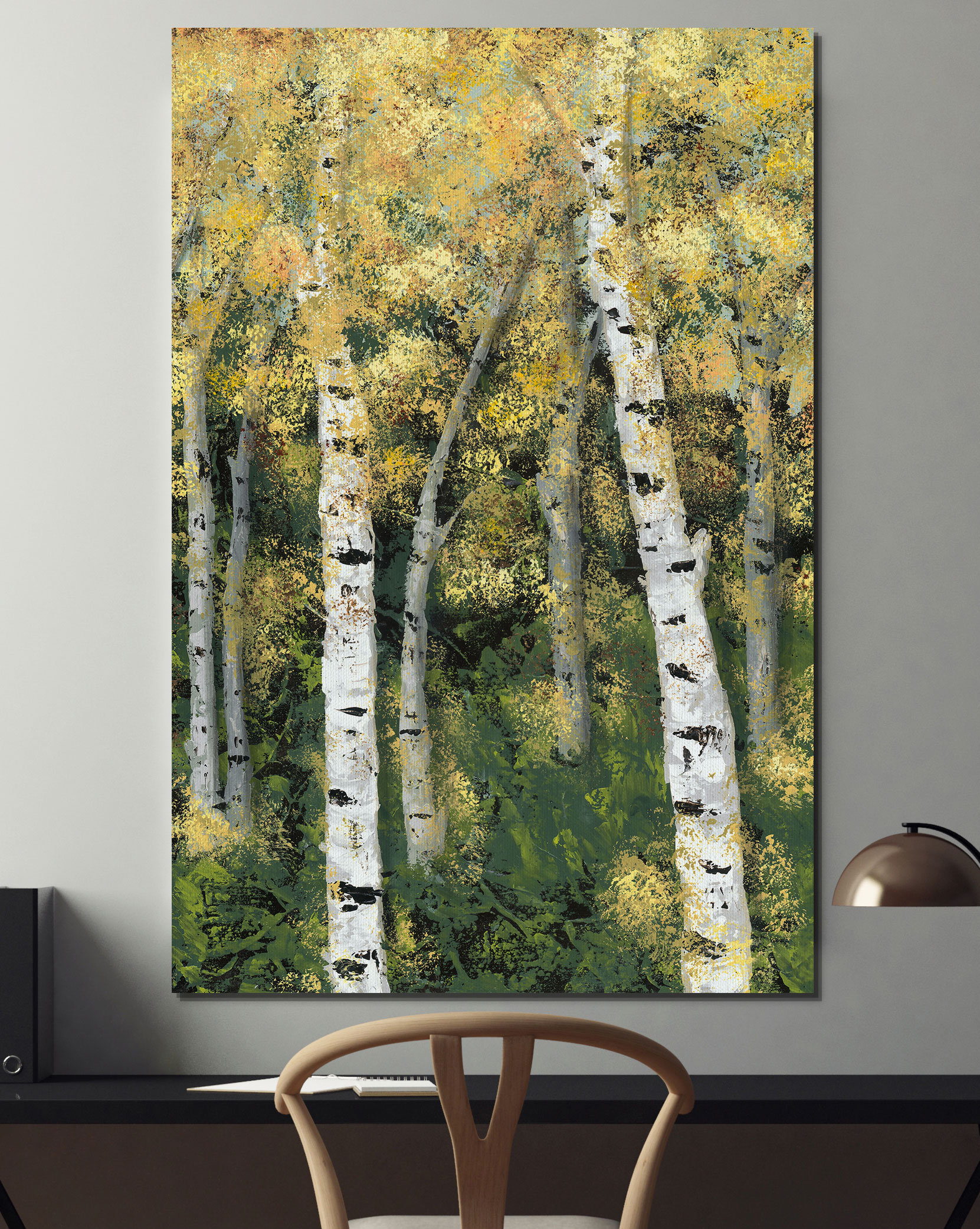 Millwood Pines 'Birch Treeline III' Print | Wayfair