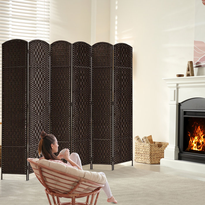 Union Rustic Elmina 6 Ft Folding Room Divider Privacy Screen Home Decor ...