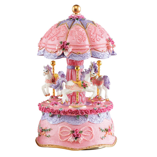 Gemma Violet Alldredge Carousel Music Box With Golden Accents & Reviews ...