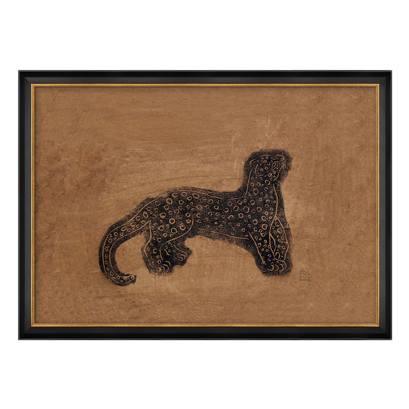 wall26 " Leopard Intricate Wild Cat Design Illustrations Impressionism ...