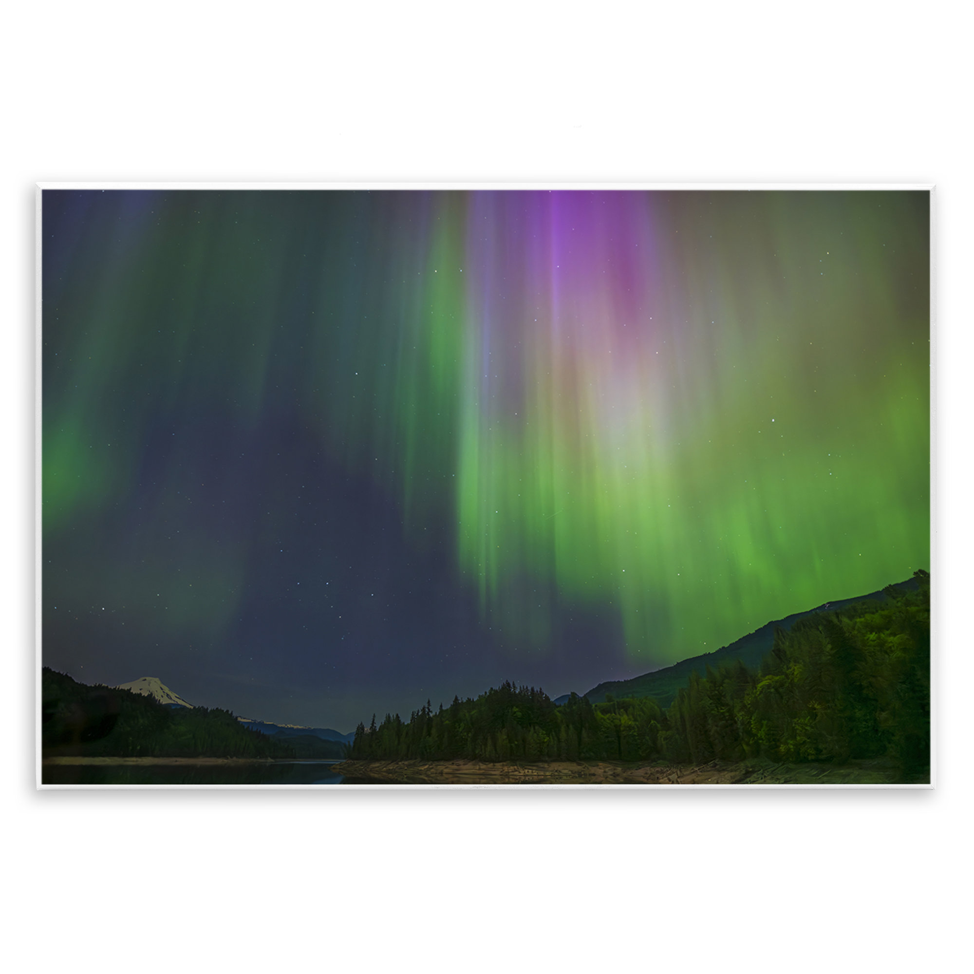 Wrought Studio™ Green Glowing Northern Lights Wall Plaque, design by ...