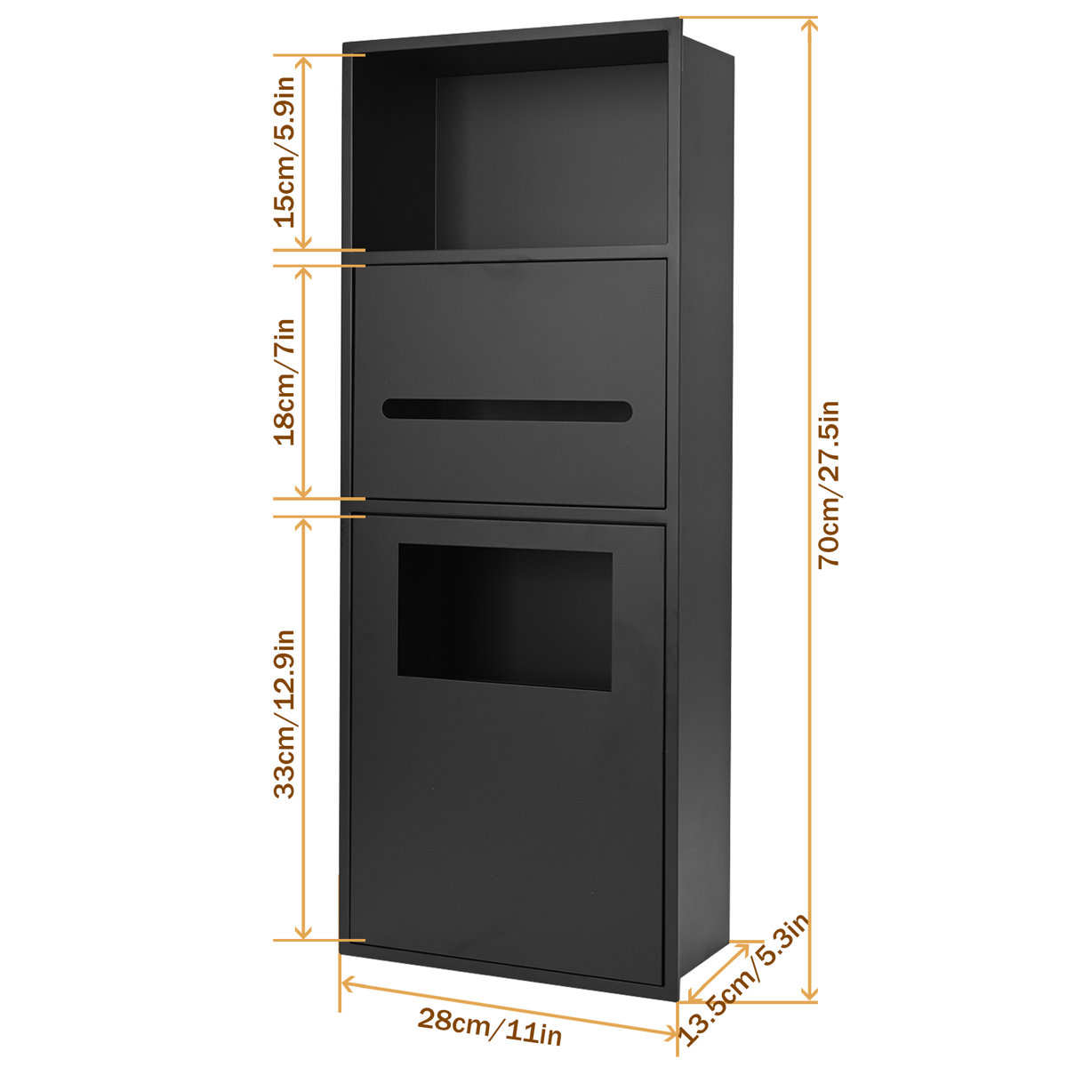Nisorpa Stainless Steel Wall Niche Rectangular Recessed Shower Niche ...