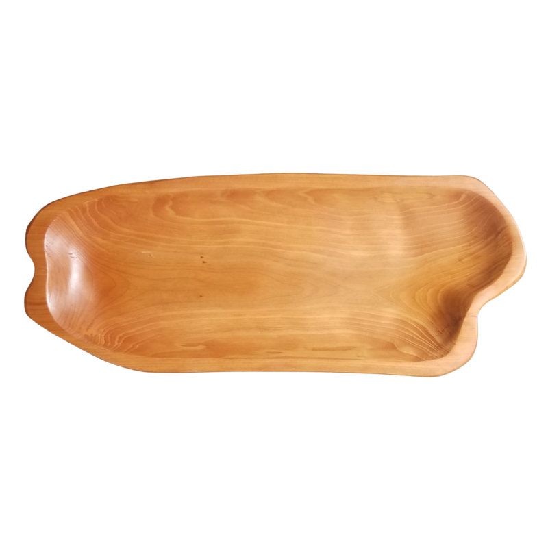 Millwood Pines Balliro Root Wood Platter | Wayfair