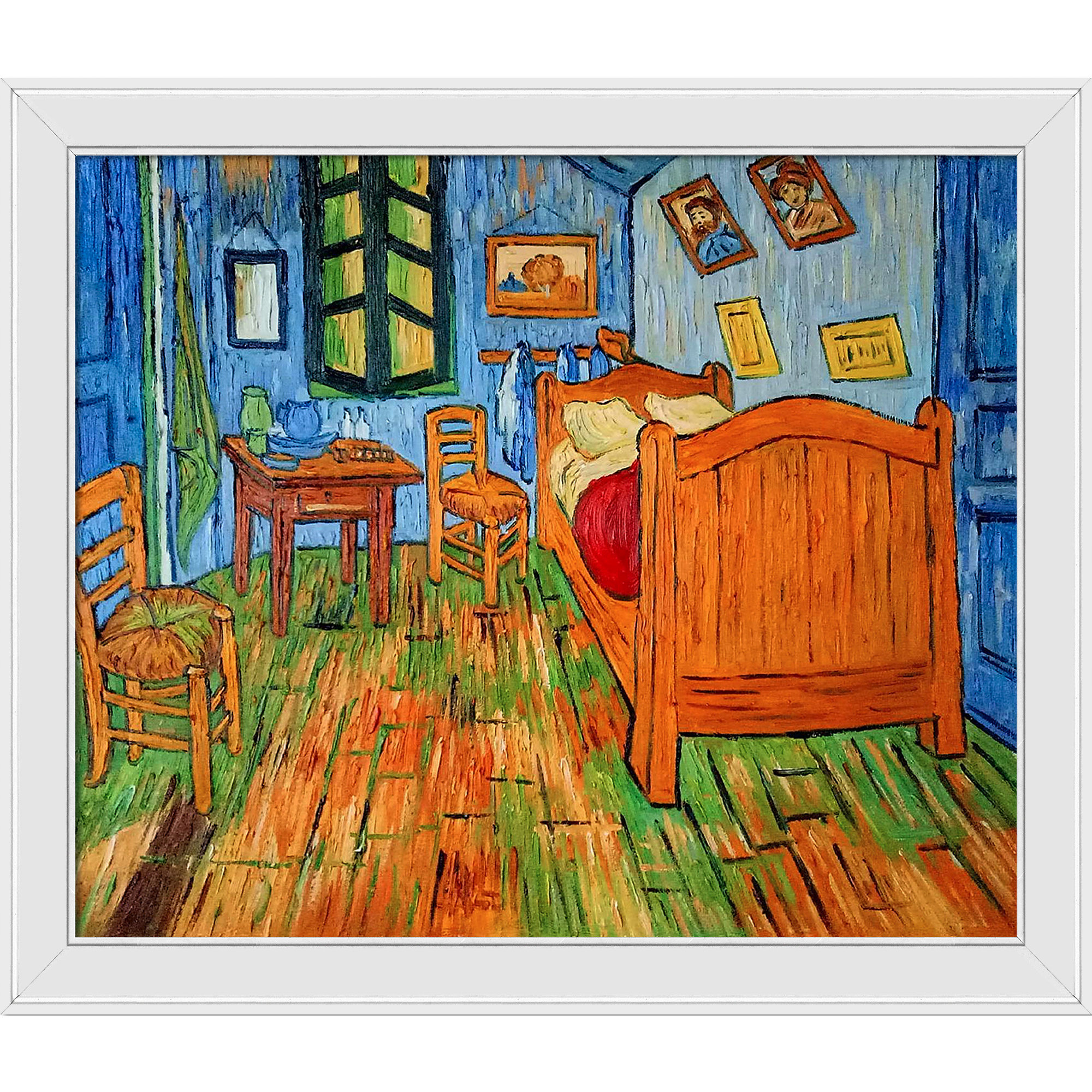 Red Barrel Studio® Bedroom At Arles Framed On Canvas by Vincent Van ...