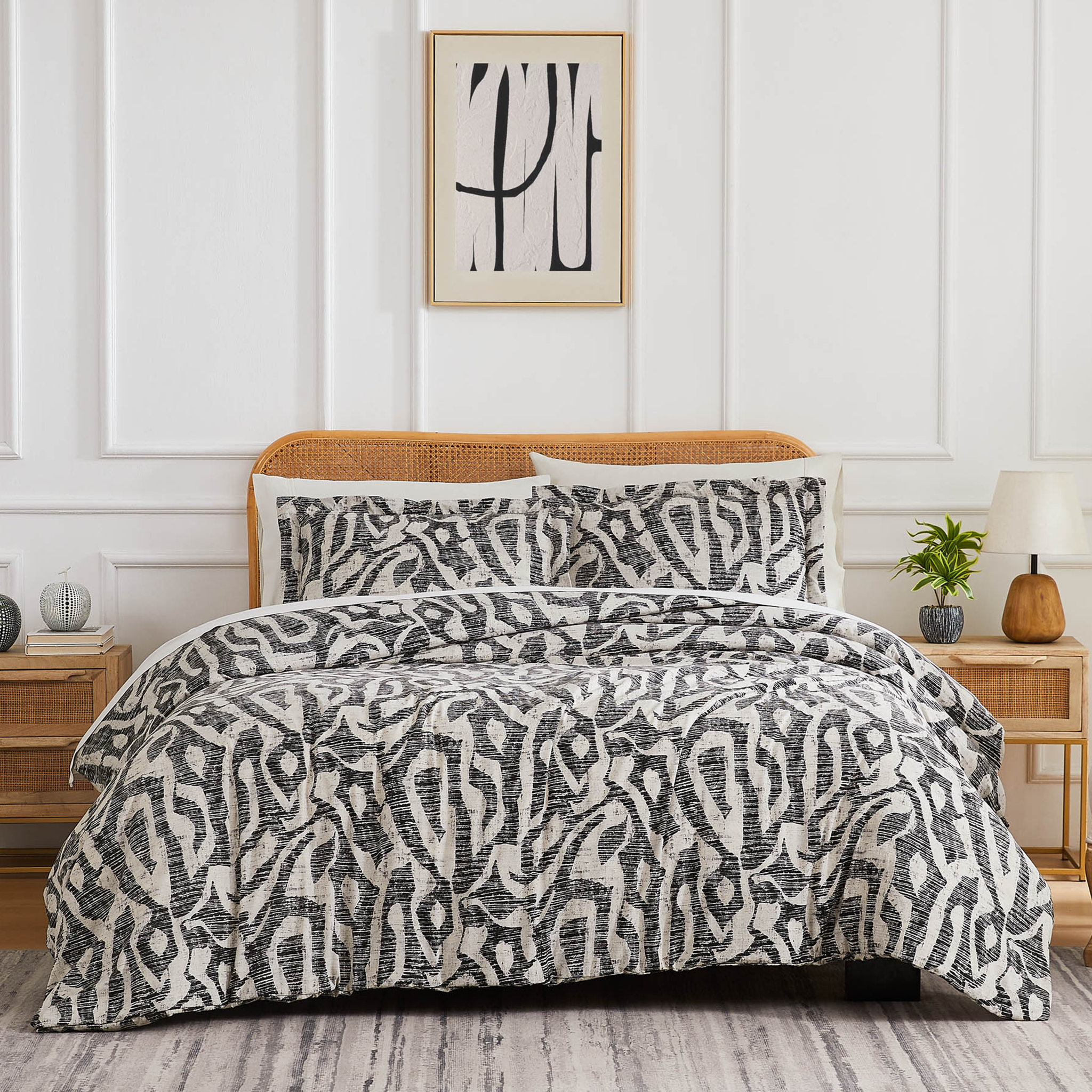 SouthShore Fine Linens Khari Oversized Down Alternative Comforter Set ...