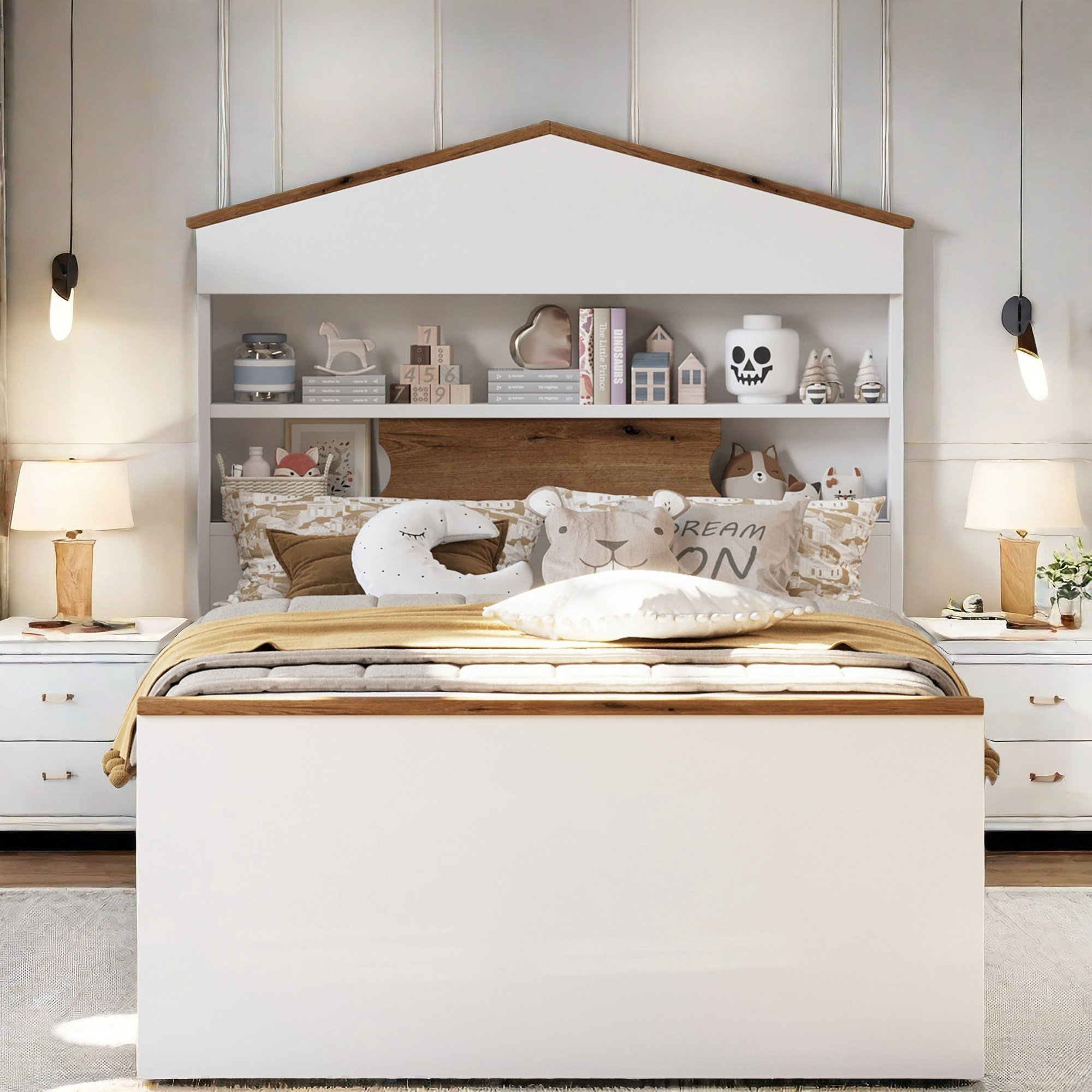 Lark Manor Dhara With House-shaped Design, Storage Headboard And 2 ...