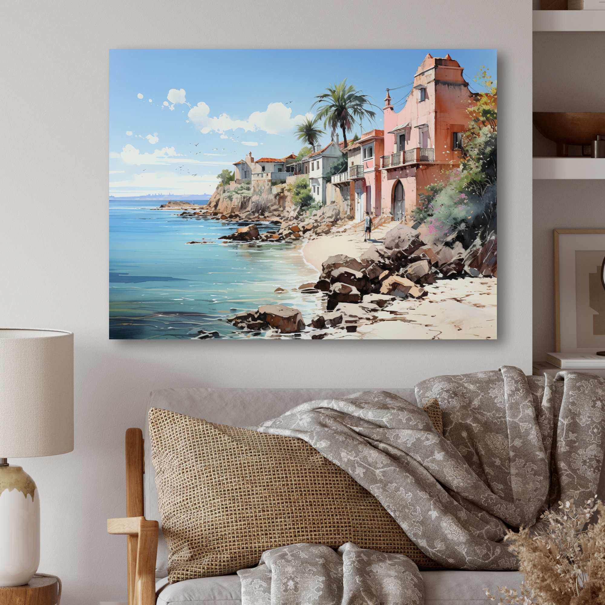 Latitude Run® Dominican Dreamy Coastal Village II - Print on Metal ...