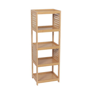 Evideco Open-Shelf Storage Unit with Vented Design, Natural - Trinidad ...