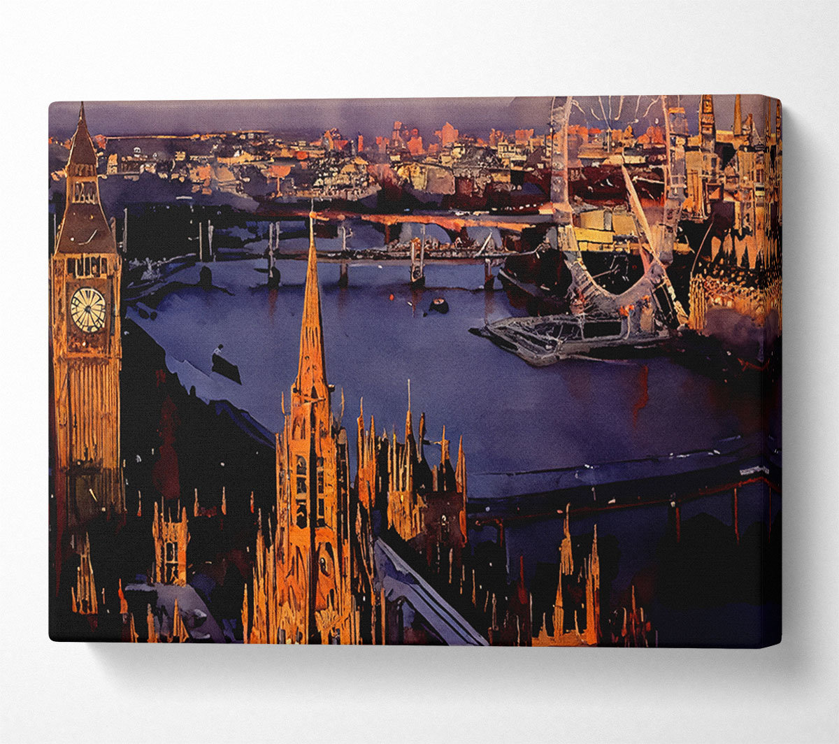 ClassicLiving London Morning Glow Over The Thames - Print | Wayfair.co.uk