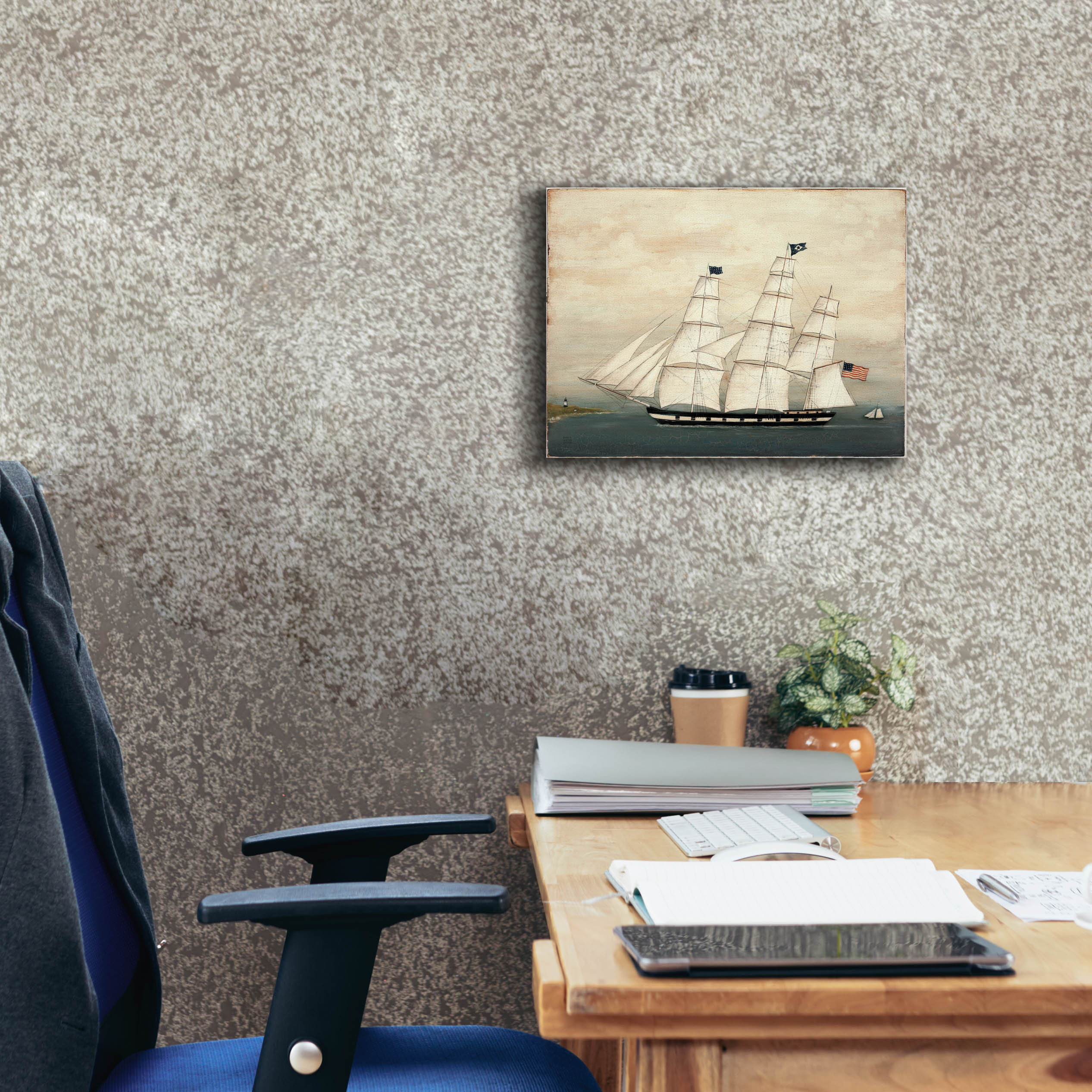 Breakwater Bay 'Tall Ship 2' by David Carter Brown Canvas Wall Art ...