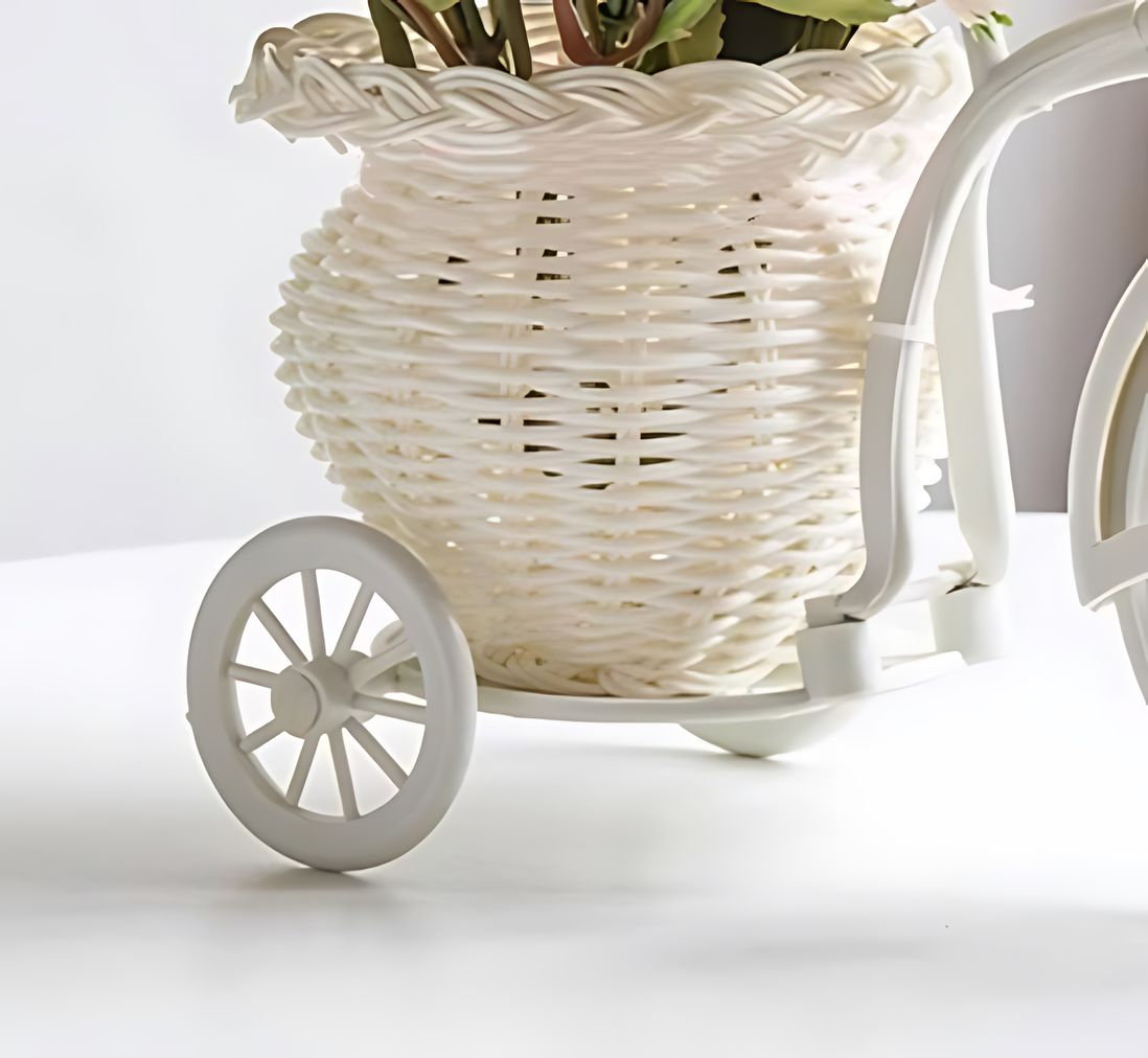 Primrue Decorative Artificial Silk Orchid Floral Arrangement in Cart ...