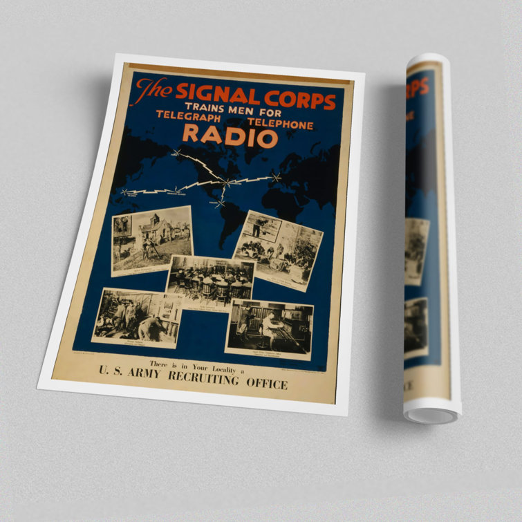 East Urban Home Join The Signal Corps Art Classic Print Poster - No ...
