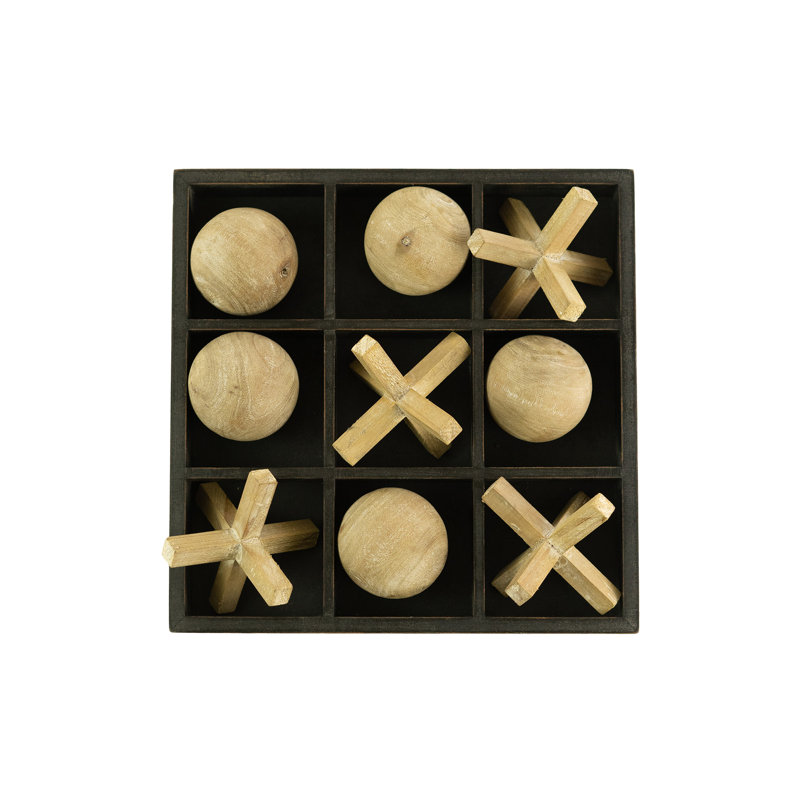 Birch Lane™ Rafael WOODEN TIC-TAC-TOE SET & Reviews | Birch Lane