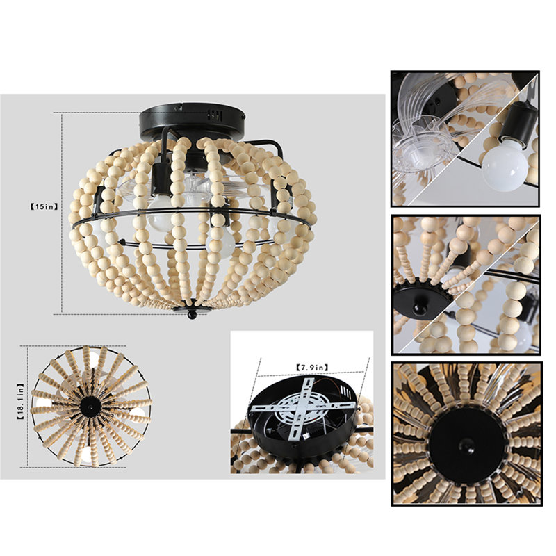 Dakota Fields Conias Ceiling Fan with Light Kit | Wayfair