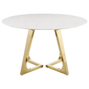 Everly Quinn Kamarea 51" Marble Dining Table | Wayfair
