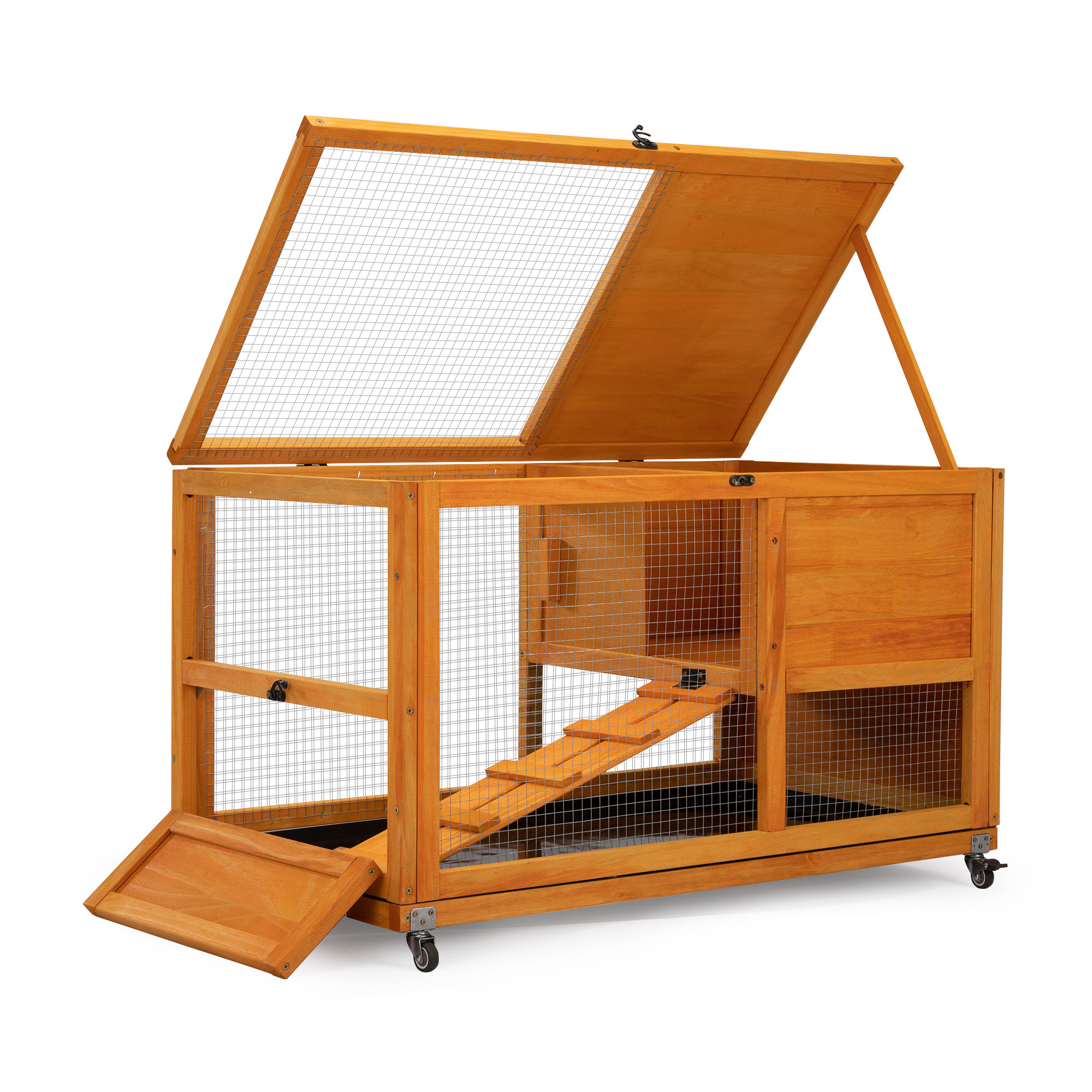 Ophelia & Co. 2-tier Rabbit Hutch | Wayfair