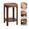 Mercer41 Tierney Mango Wood Rounded Square Side Table | Wayfair