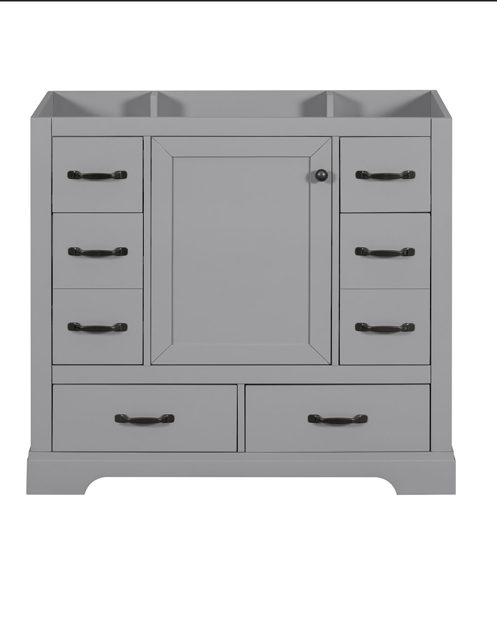 FAR AND NEAR 36" Bathroom Vanity Without Sink, Cabinet Base Only, Six ...