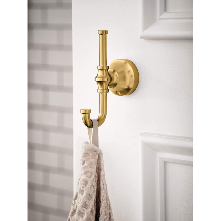 Frifoho Traditional Double Robe Hook, Brushed Gold - Wayfair Canada