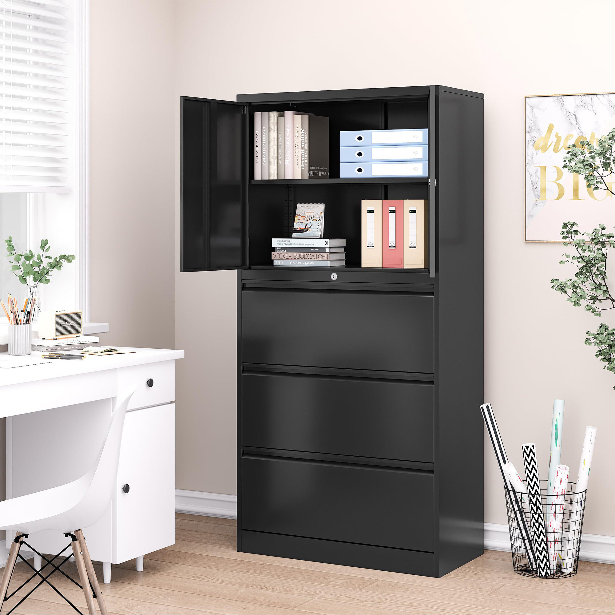 Latitude Run® Ablie 3 - Drawer Filing Storage Cabinet & Reviews | Wayfair