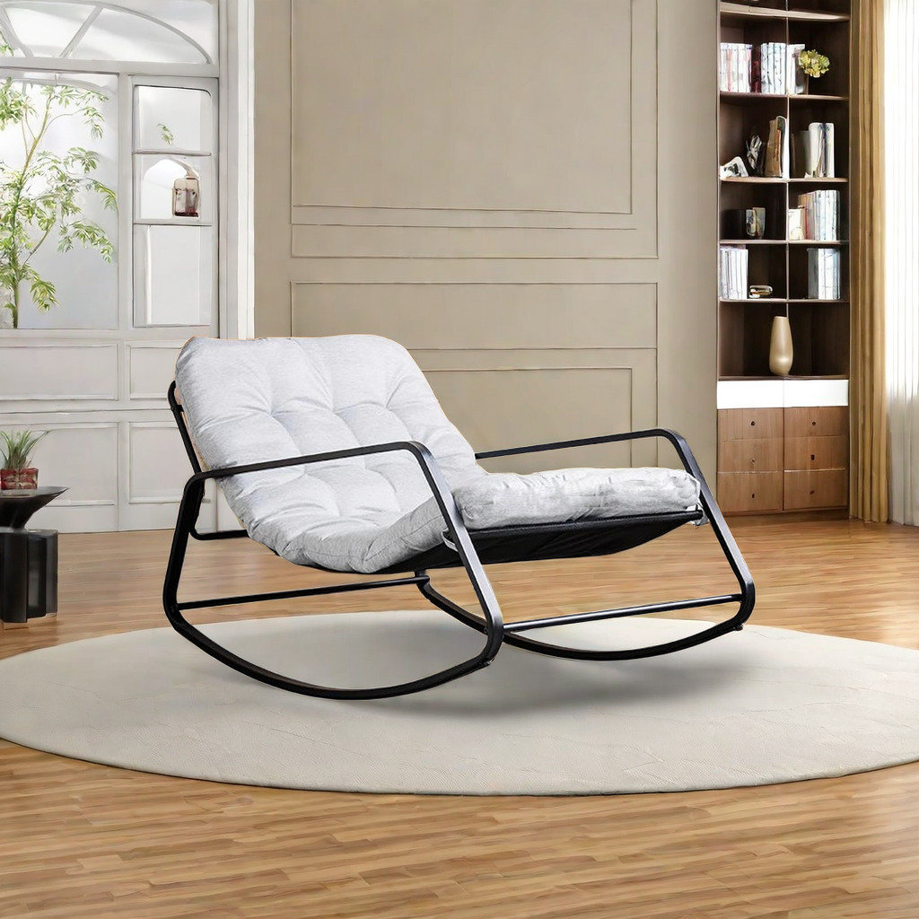 Comfort Zone Furniture.e Premium Comfort Spacious Modern Rocking Chair ...