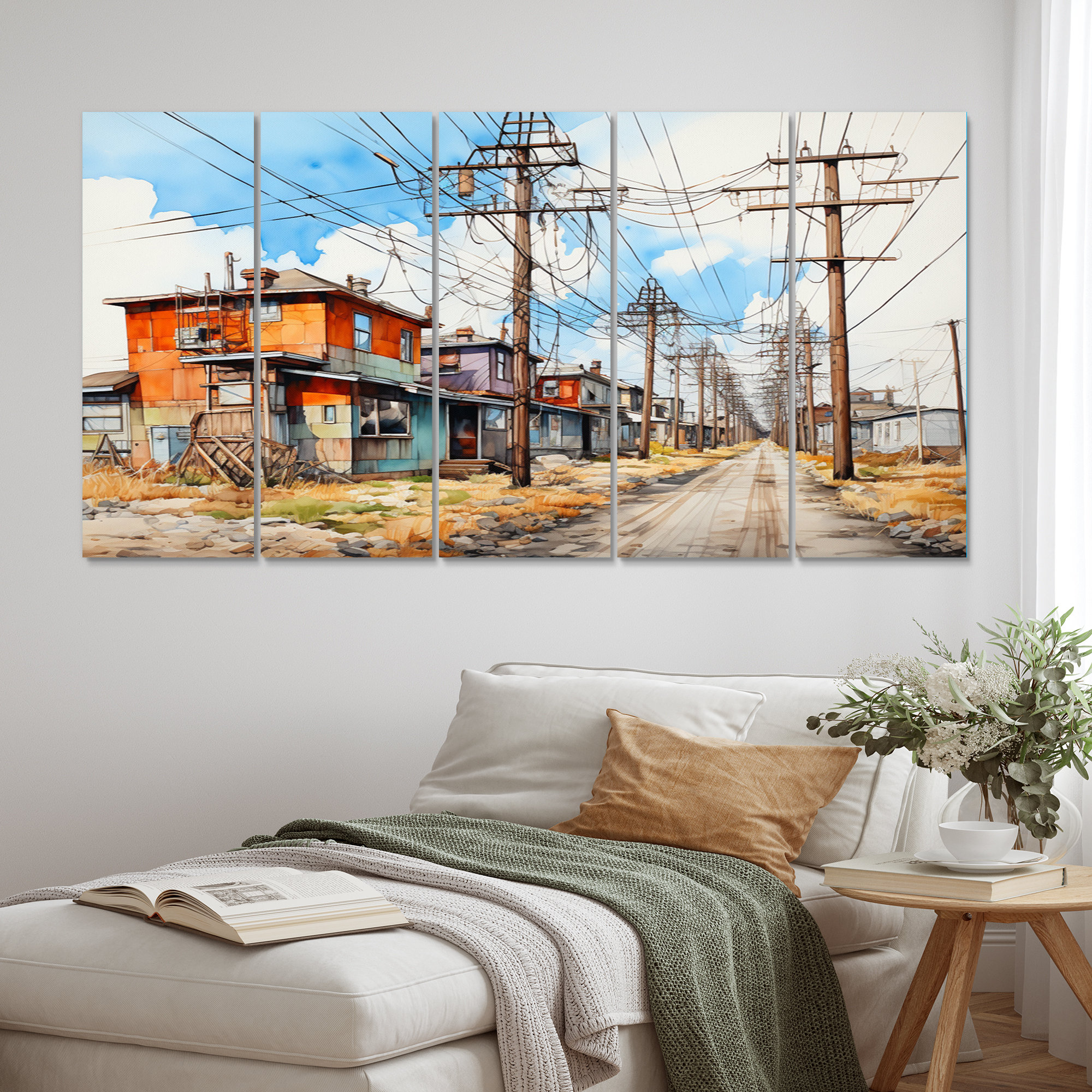 Winston Porter Power Lines Power Harmony II - Power Lines Wall Art ...