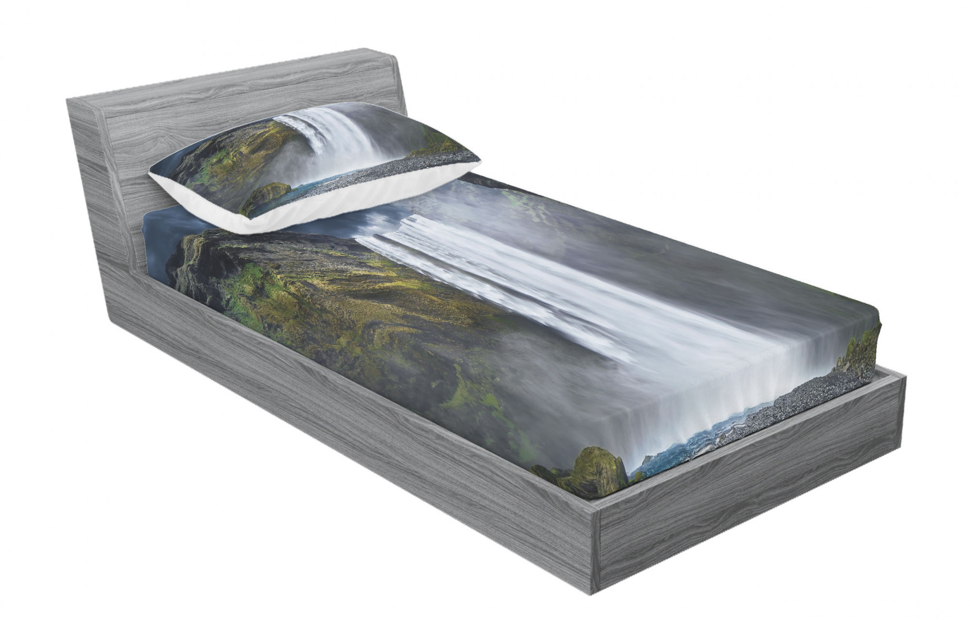 Ambesonne Waterfall Sheet Set | Wayfair