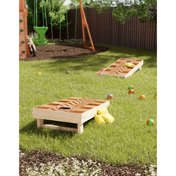 GoSports 100mm Hardwood Bocce Ball Set with Carrying Case for Backyard ...