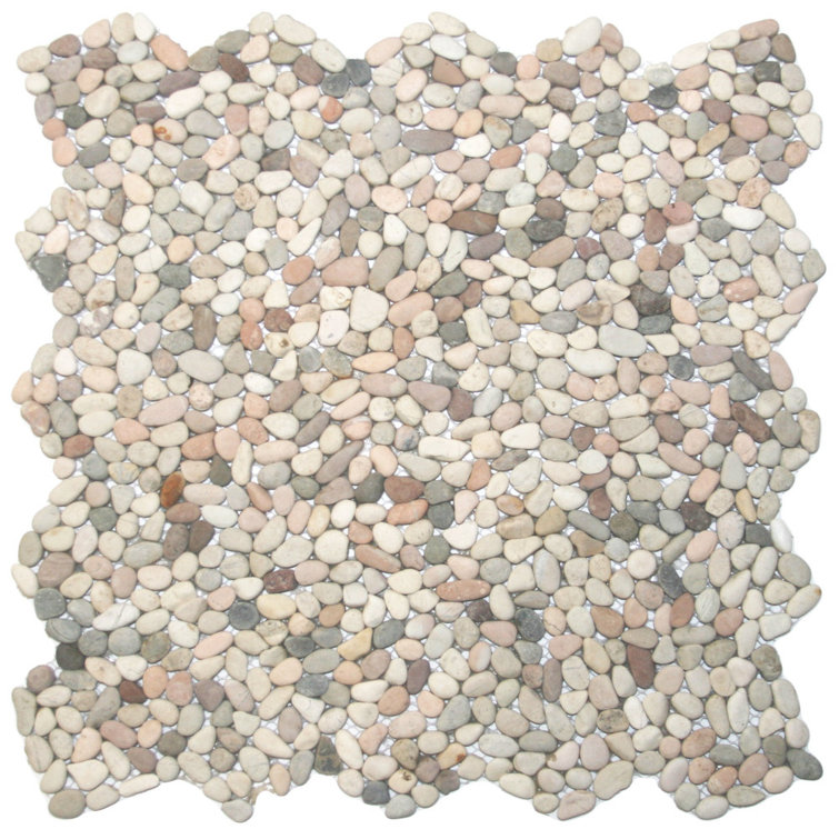 CNKTile Sempu Random Sized Natural Stone Mosaic Tile in Beige/Cream ...