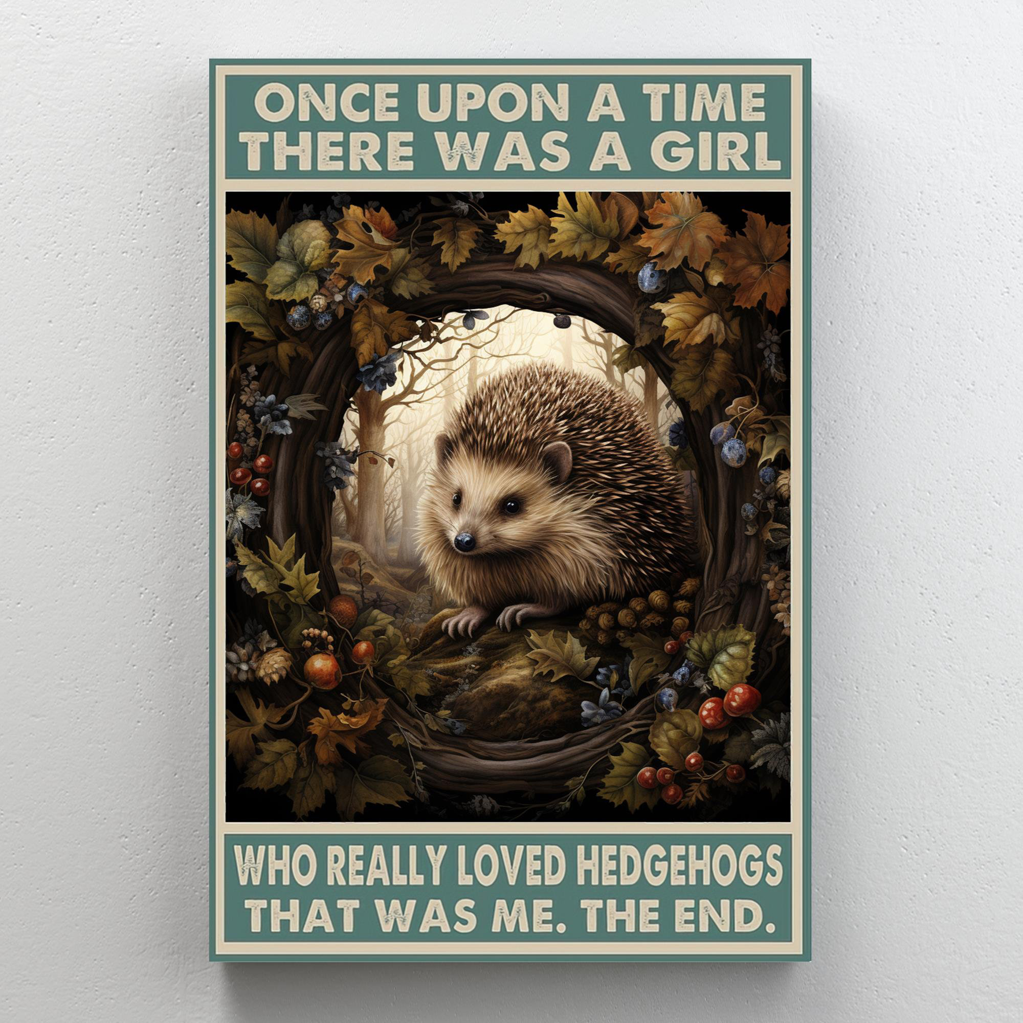 Trinx Khimani Who Really Loved Hedgehogs On Canvas Graphic Art | Wayfair