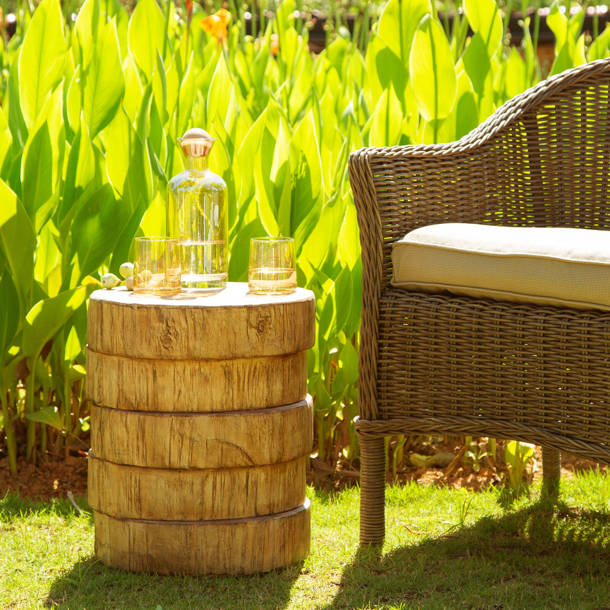 Millwood Pines Dawlish Tree Stump End Table & Reviews | Wayfair