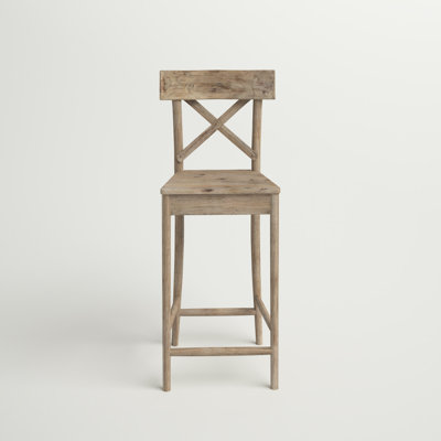Sand & Stable Eugley Solid Wood Stool & Reviews | Wayfair