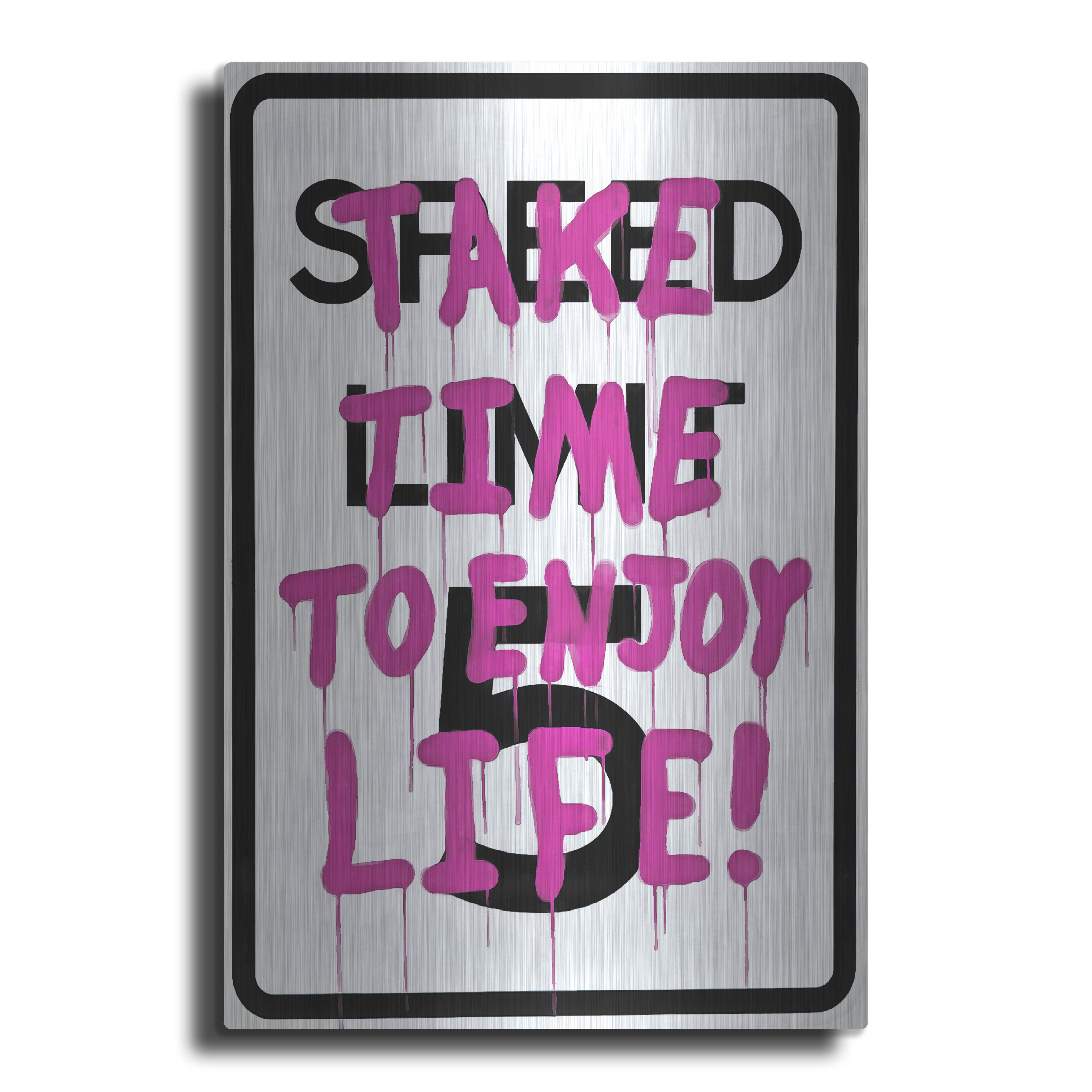 Trinx Graffiti Sign 4' by Alonzo Saunders Metal Wall Art | Wayfair