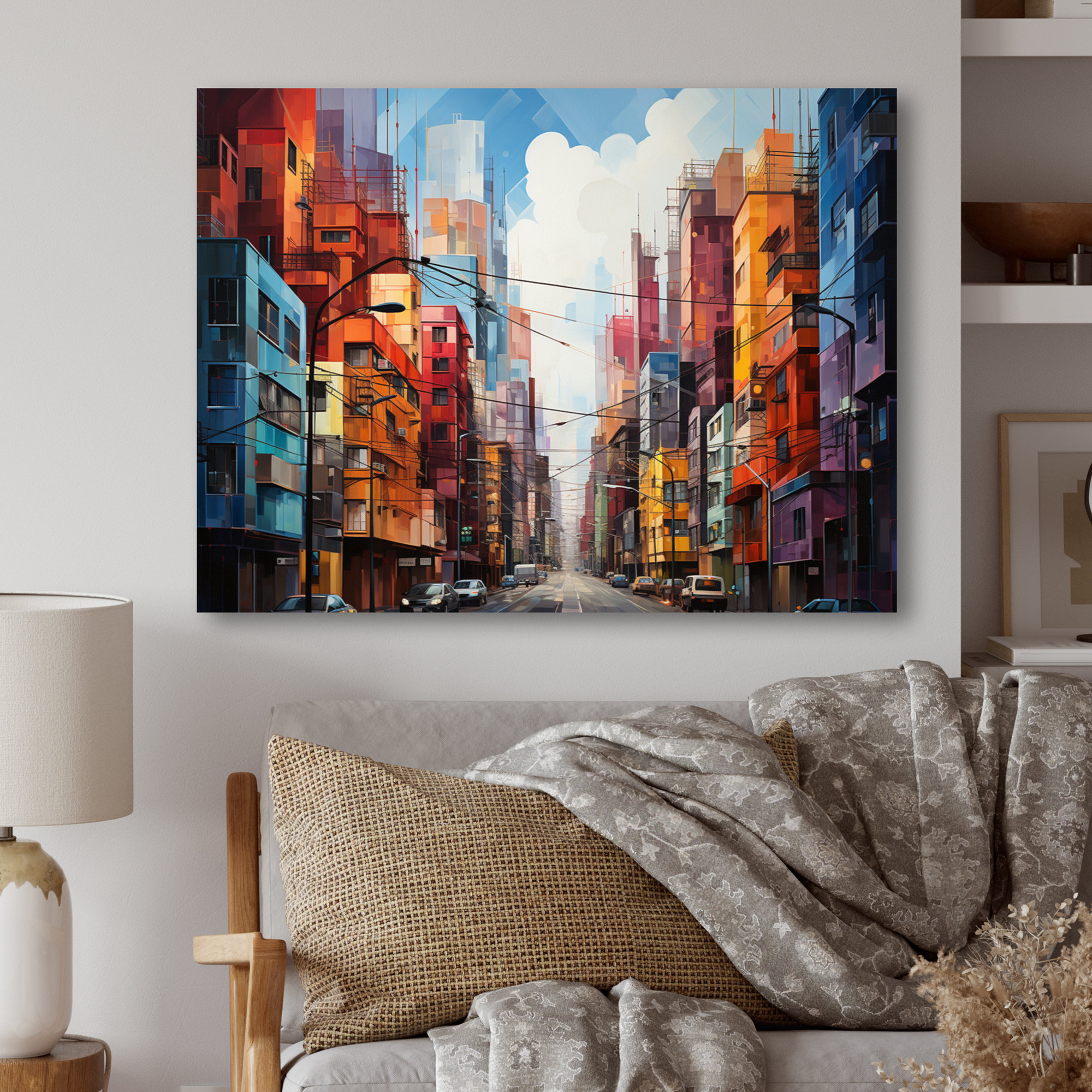 Latitude Run® Surrealism City III - Abstract Realism Print on Metal ...