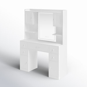 Wade Logan Bhateri Vanity with Mirror & Reviews - Wayfair Canada