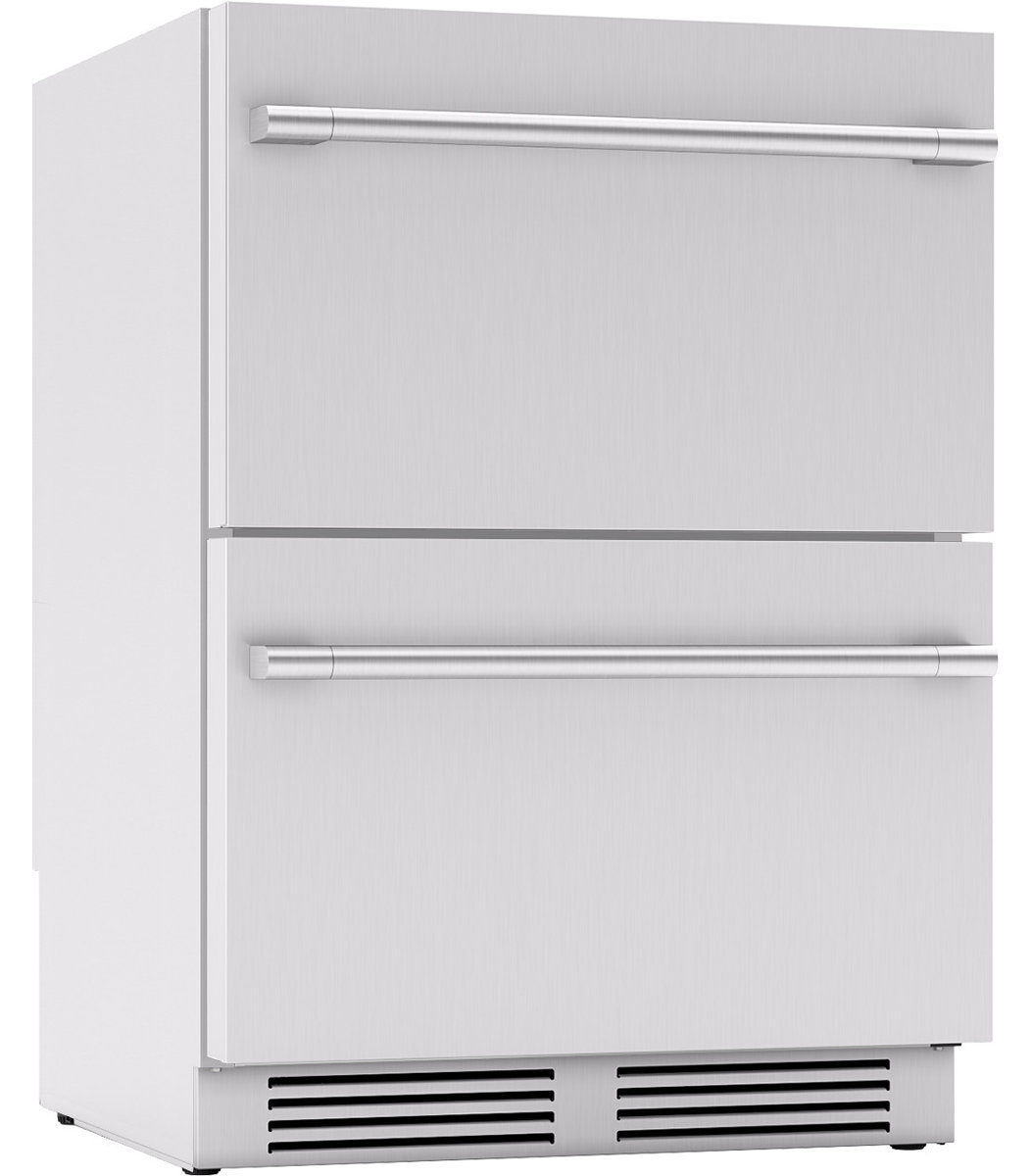 Zephyr Presrv 24 In. 5.1 cu. ft. Dual Zone Outdoor Refrigerator Drawers ...