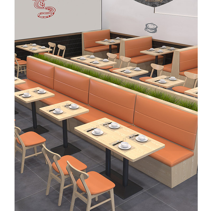 Canadian Linen Nordic Style Modern Restaurant Cafe Bar Benches Faux ...