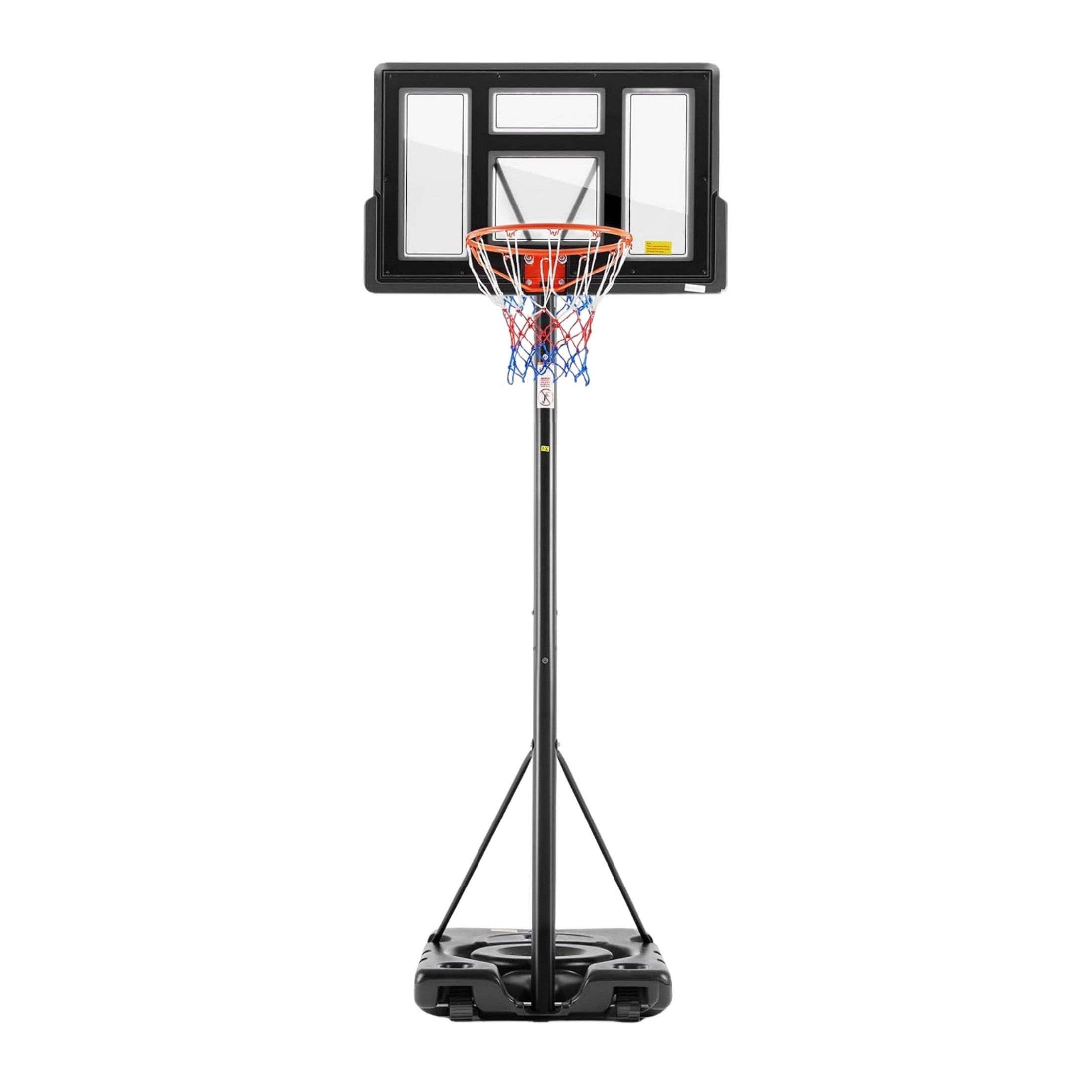 JETEHO Portable Basketball Hoop Outdoor 4.2-10Ft Adjustable Height, 44 ...